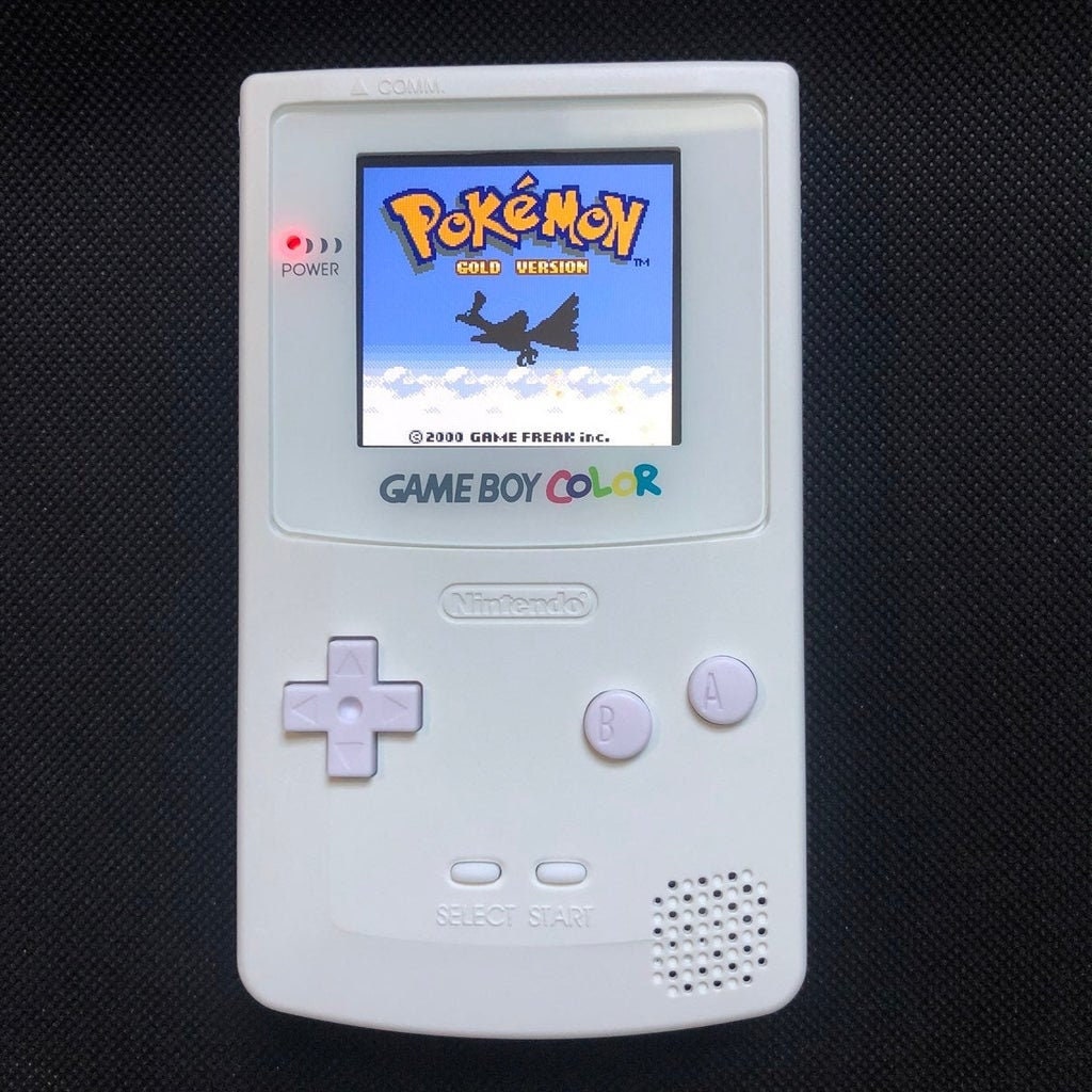 Console Nintendo Gameboy Color Full White With IPS V2 Backlit Screen - Etsy