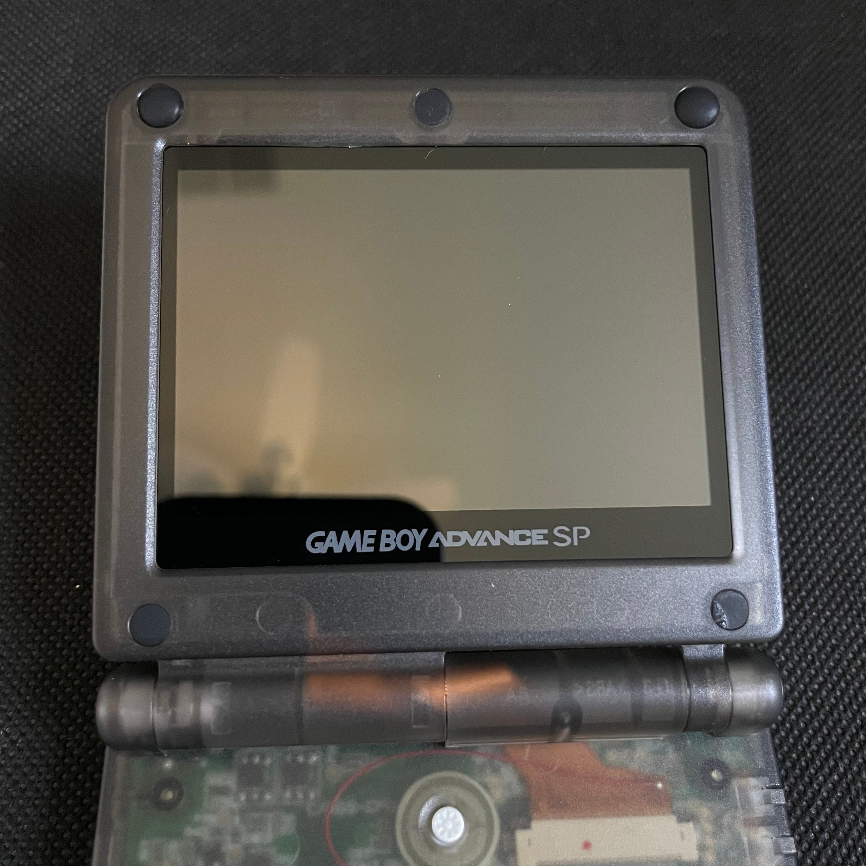 Console Nintendo Gameboy Advance SP Clear Black Refurbished With IPS V2 ...