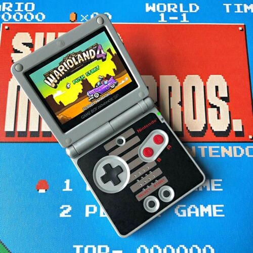Console Gameboy Advance SP NES Edition With IPS V2 Backlight | Etsy