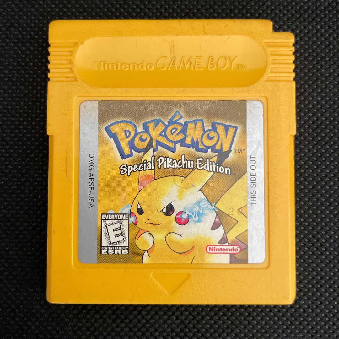 Pokemon Yellow Version Special Pikachu Edition for Nintendo - Etsy