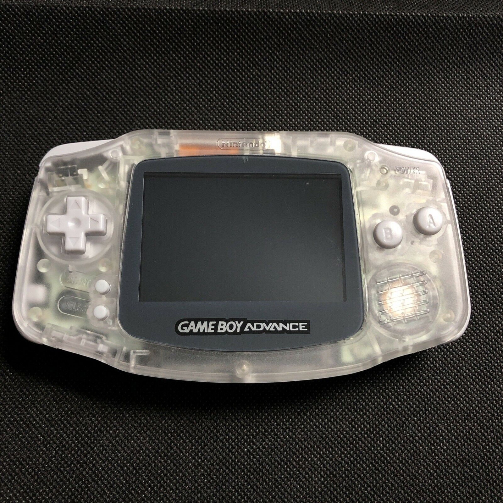Console Nintendo Gameboy Advance Clear White With IPS V2 Backlit Screen ...
