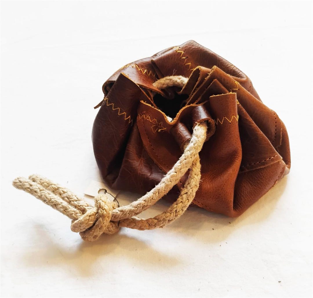 Handmade Leather Pouch | Medieval Coin Purse | Belt Pouch for Dice ...