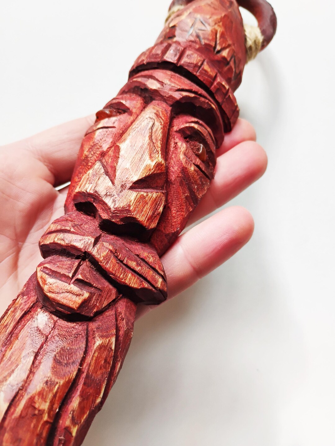 Wood Sculpture, Carved Perun, Handmade Sculpture, Natural Sculpture ...