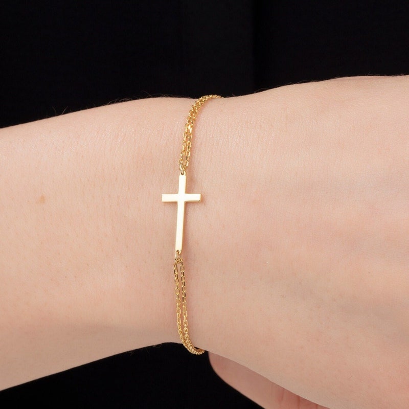 Cross Bracelet - Etsy