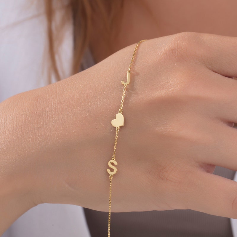 Initial Bracelet - Etsy