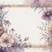 Purple Floral Watercolor Digital Paper Pack: Abstract Art Borders for ...