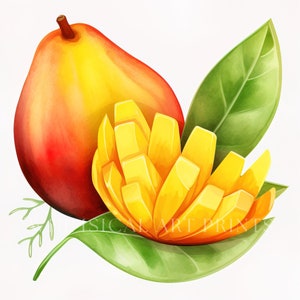Mango Fruit Clipart, Mangoes Fruit Basket, Mango Juice Clipart ...