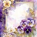 Watercolor Pansy Frame Digital Paper: Shabby Chic Floral (JPG) - Etsy