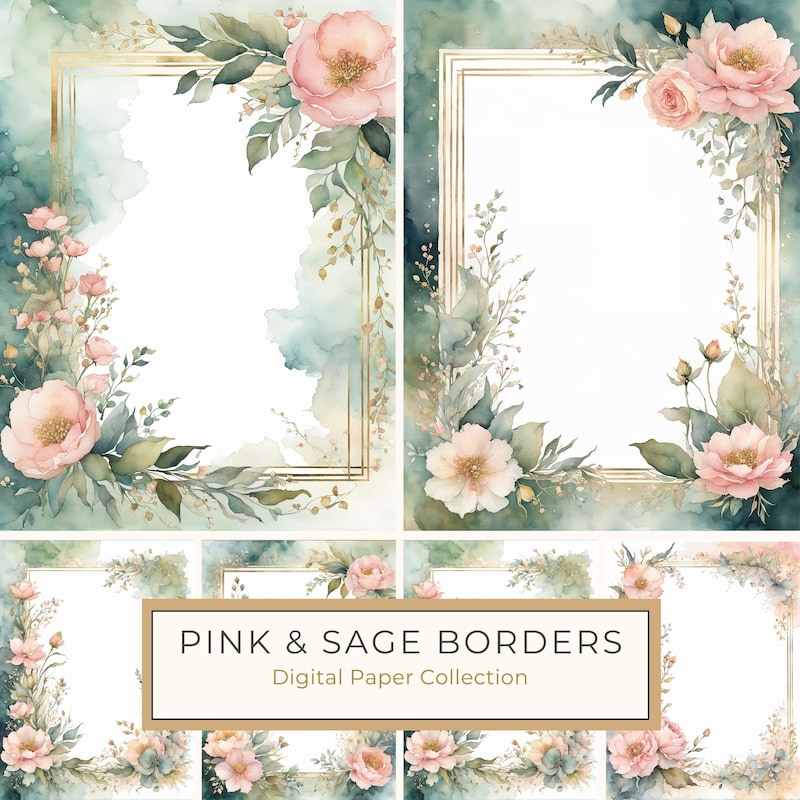 Sage Green Borders - Etsy