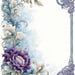 Watercolor Floral Digital Paper: Blue & Purple DIY Crafting (10 Jpgs ...