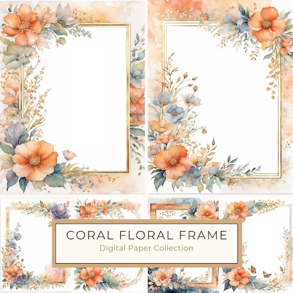 Coral Frame - Etsy
