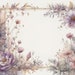 Purple Floral Watercolor Digital Paper Pack: Abstract Art Borders for ...