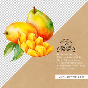 Mango Fruit Clipart, Mangoes Fruit Basket, Mango Juice Clipart ...