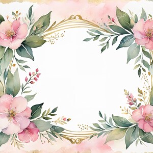 Watercolor Floral Digital Paper Pack: Sage Green & Pink (10 Jpgs) - Etsy