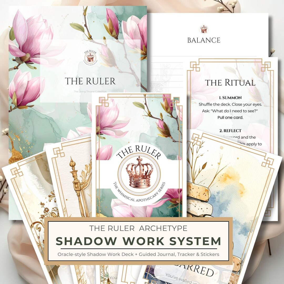 RULER Shadow Work System | Oracle Deck, Journal, Sticker Kit | Control ...