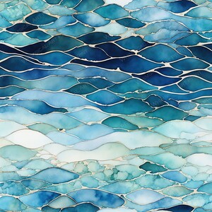 Blue Skylight Bohemian Floral Digital Paper Set, Sky Blue and White ...