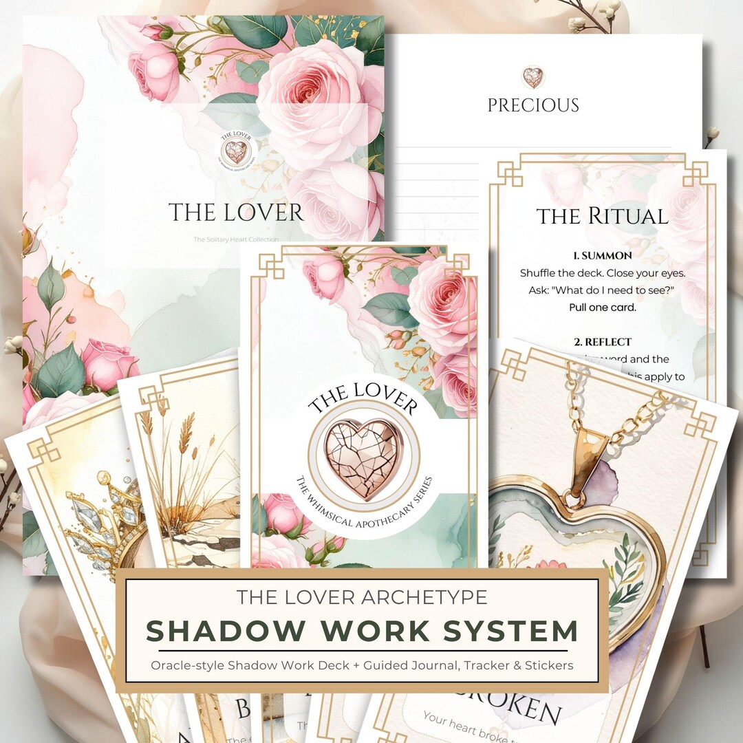 LOVER Shadow Work System | Oracle Deck, Journal, Sticker Kit ...