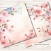 Sakura, Cherry Blossoms Digital Paper, Background Graphics, Watercolor ...