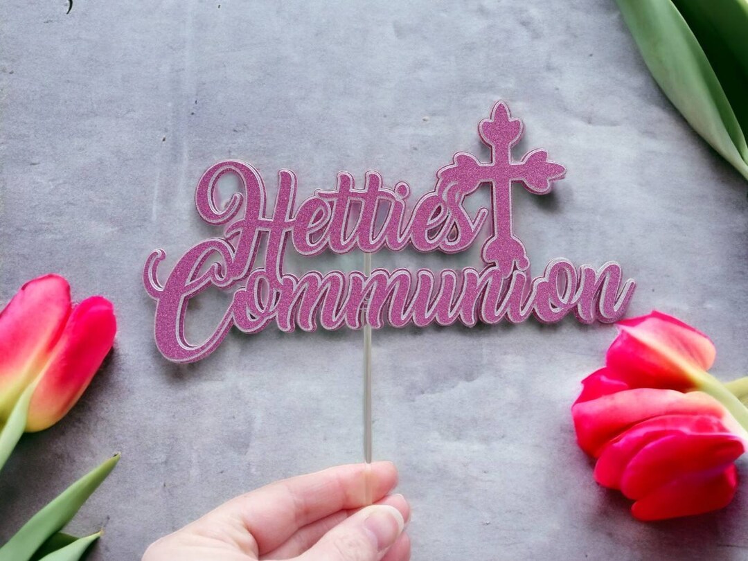 Cross Cake Topper, Confirmation, Communion, Baptism, Christening ...