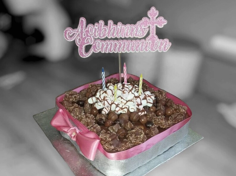 Cross Cake Topper Confirmation Communion Baptism - Etsy