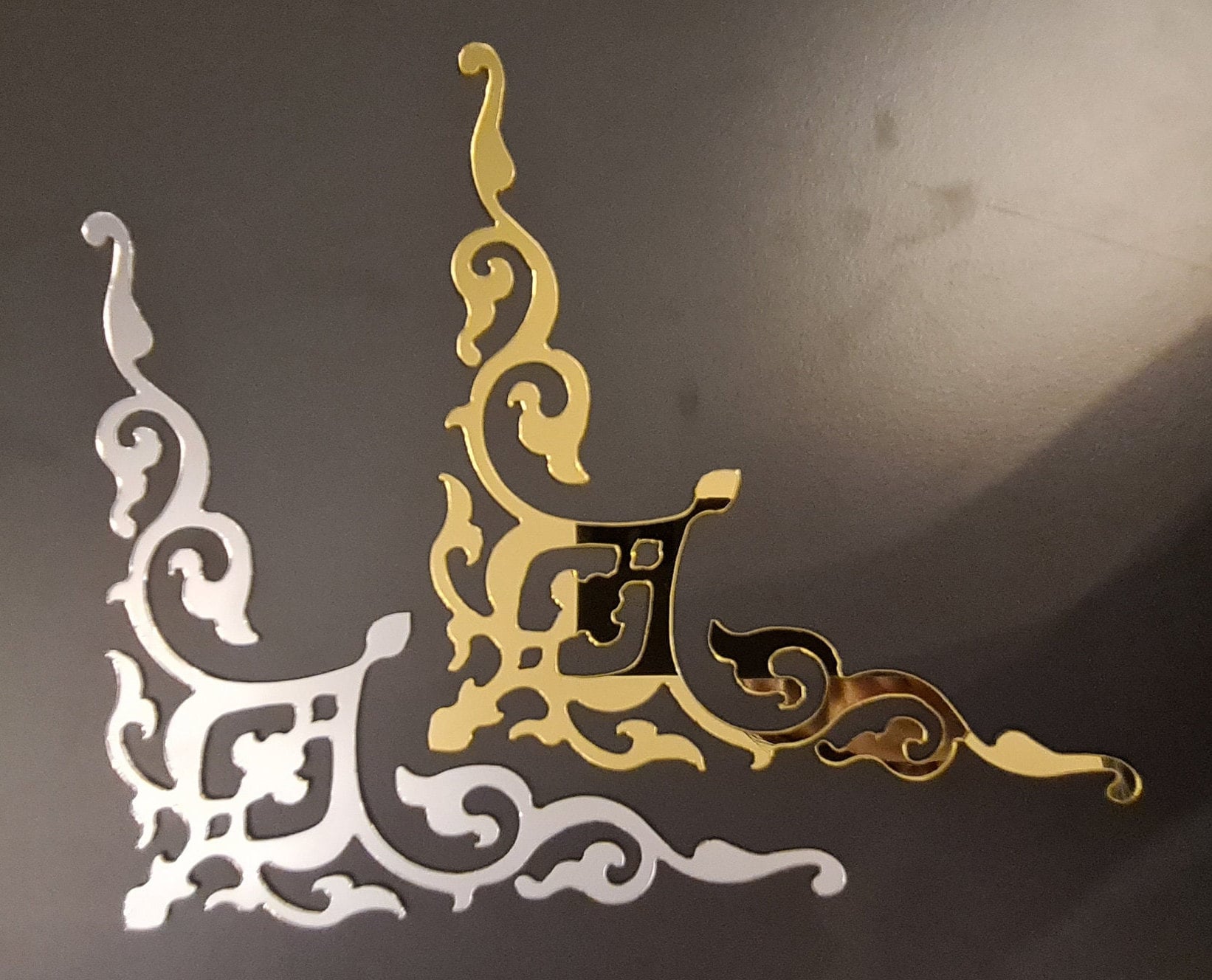 Plexiglass Decorative Ornament for Furniture & Wall Decoration 4 Sets ...