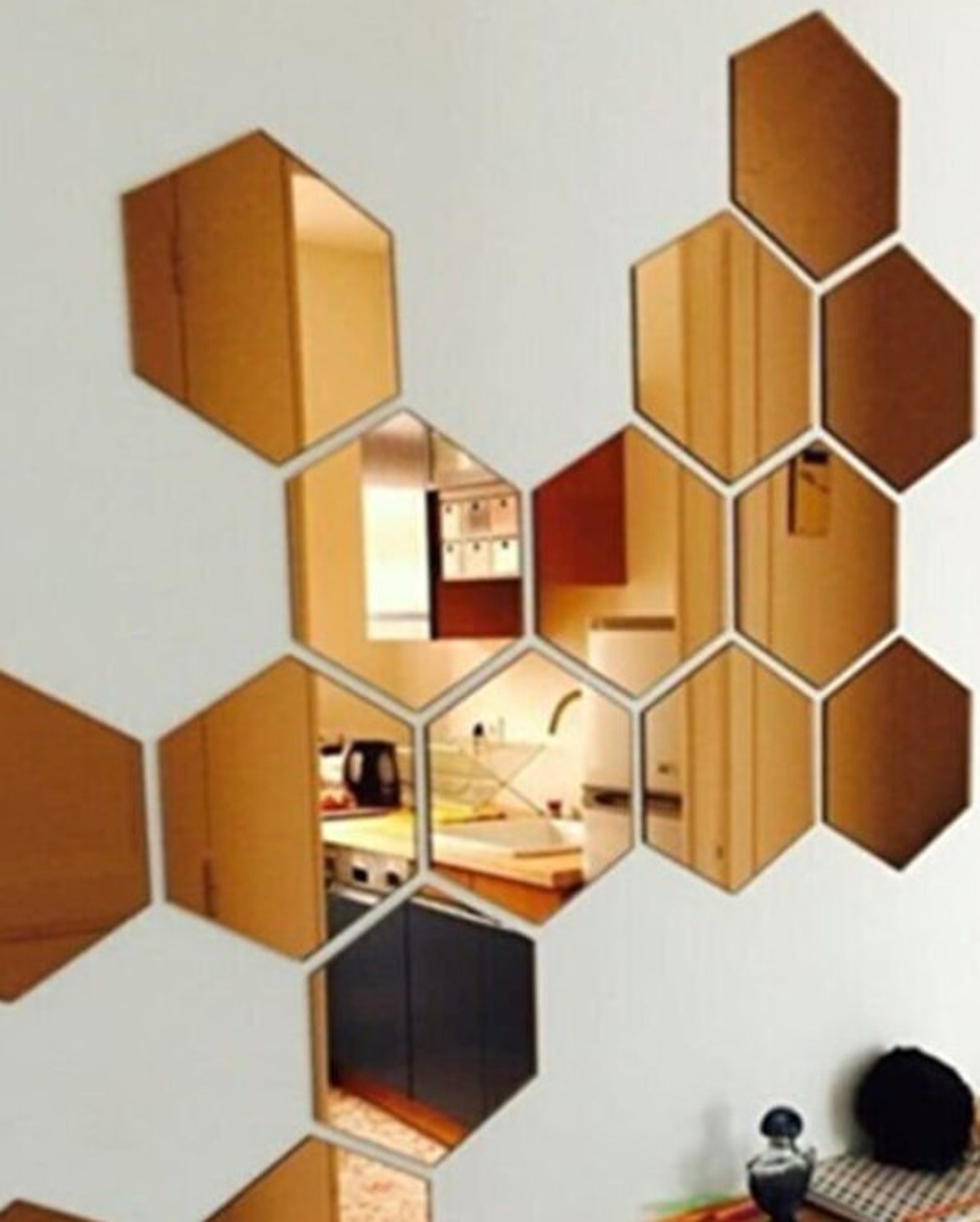 Hexagon Plexiglass for Furniture & Wall Decoration 50 Pcs in a Package ...