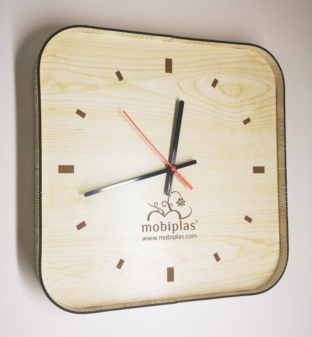 Personalized Wall Clock: Company Logo, Corporate Gift - Etsy