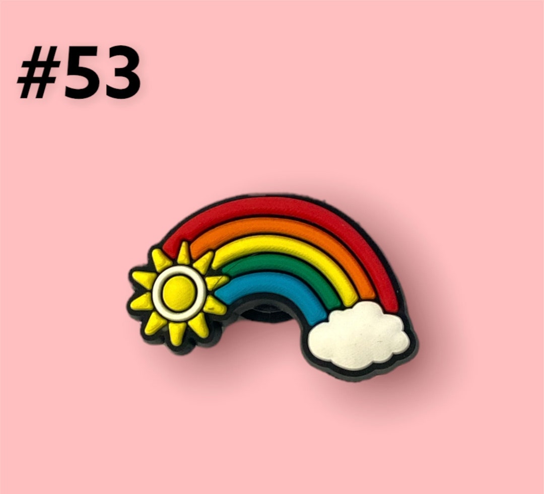 Rainbow Croc Charm - Etsy