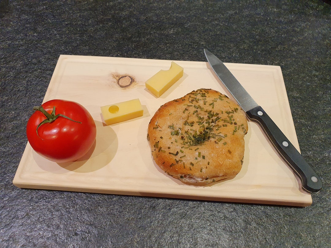 Bread Board / Snack Board Made of Solid and Natural Pine Wood - Etsy