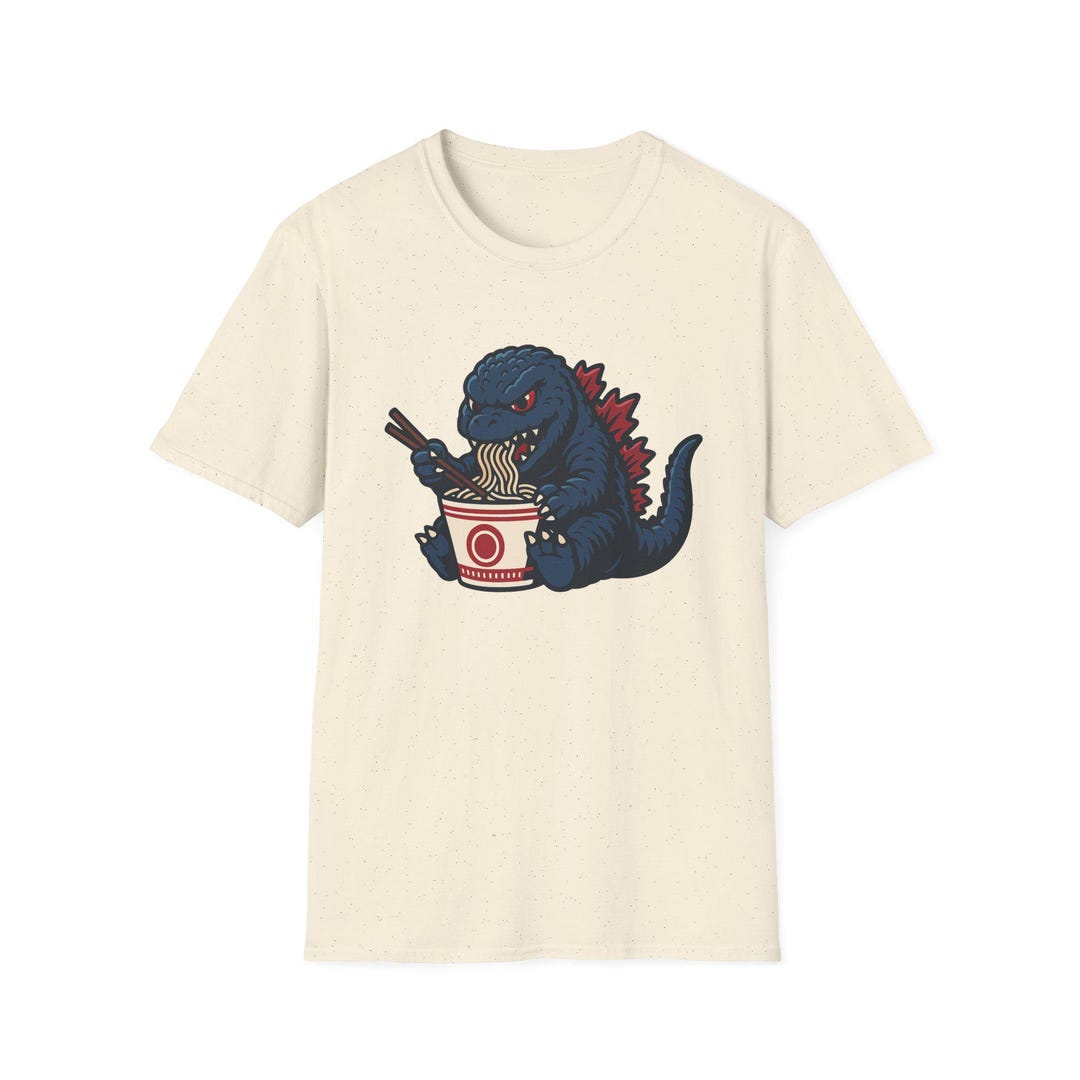 Godzilla Ramen T-shirt: Kaiju Noodle Lover Tee - Etsy