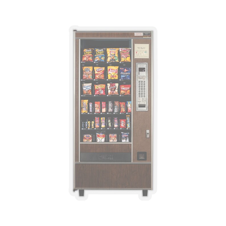 Retro Snack Vending Machine - Sticker! - Etsy
