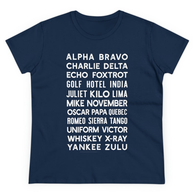 NATO Phonetic Alphabet - Women's Cotton Tee - Etsy