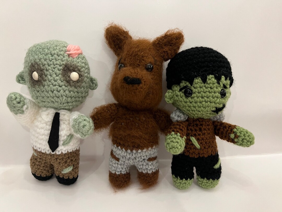 Crochet Handmade Amigurumi Halloween Monsters Frankensteins Monster ...