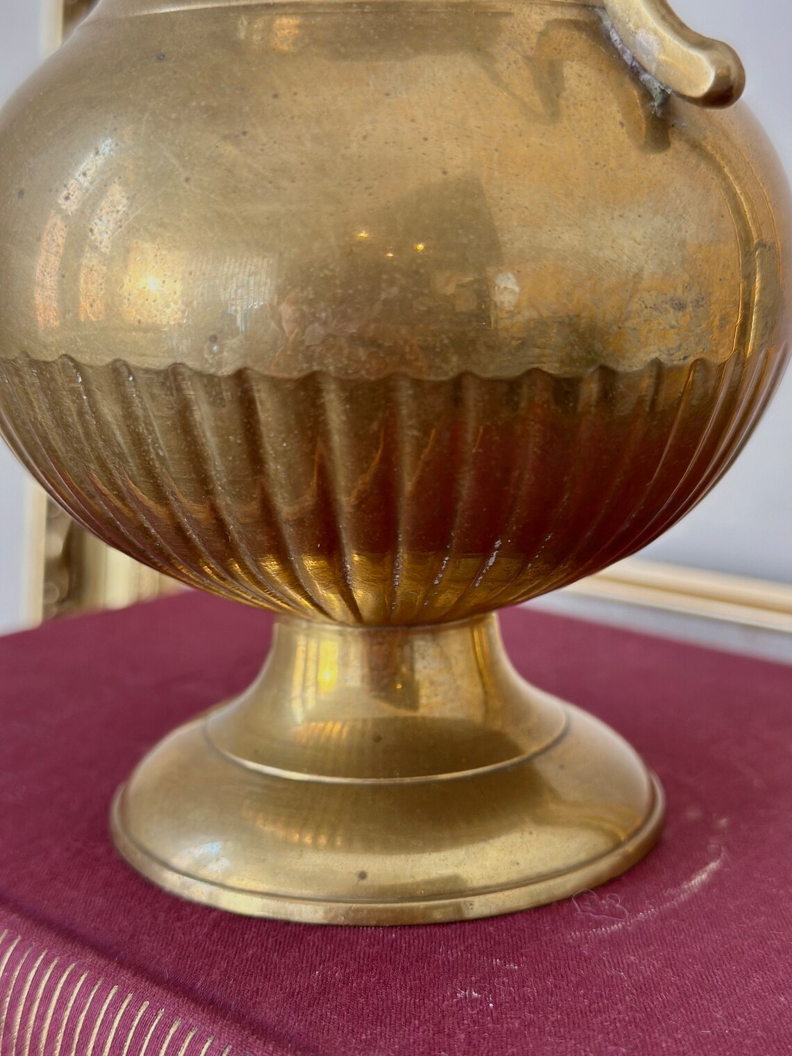 Small VTG Brass Vase With Handles / Made in India / Retro Boho Home ...