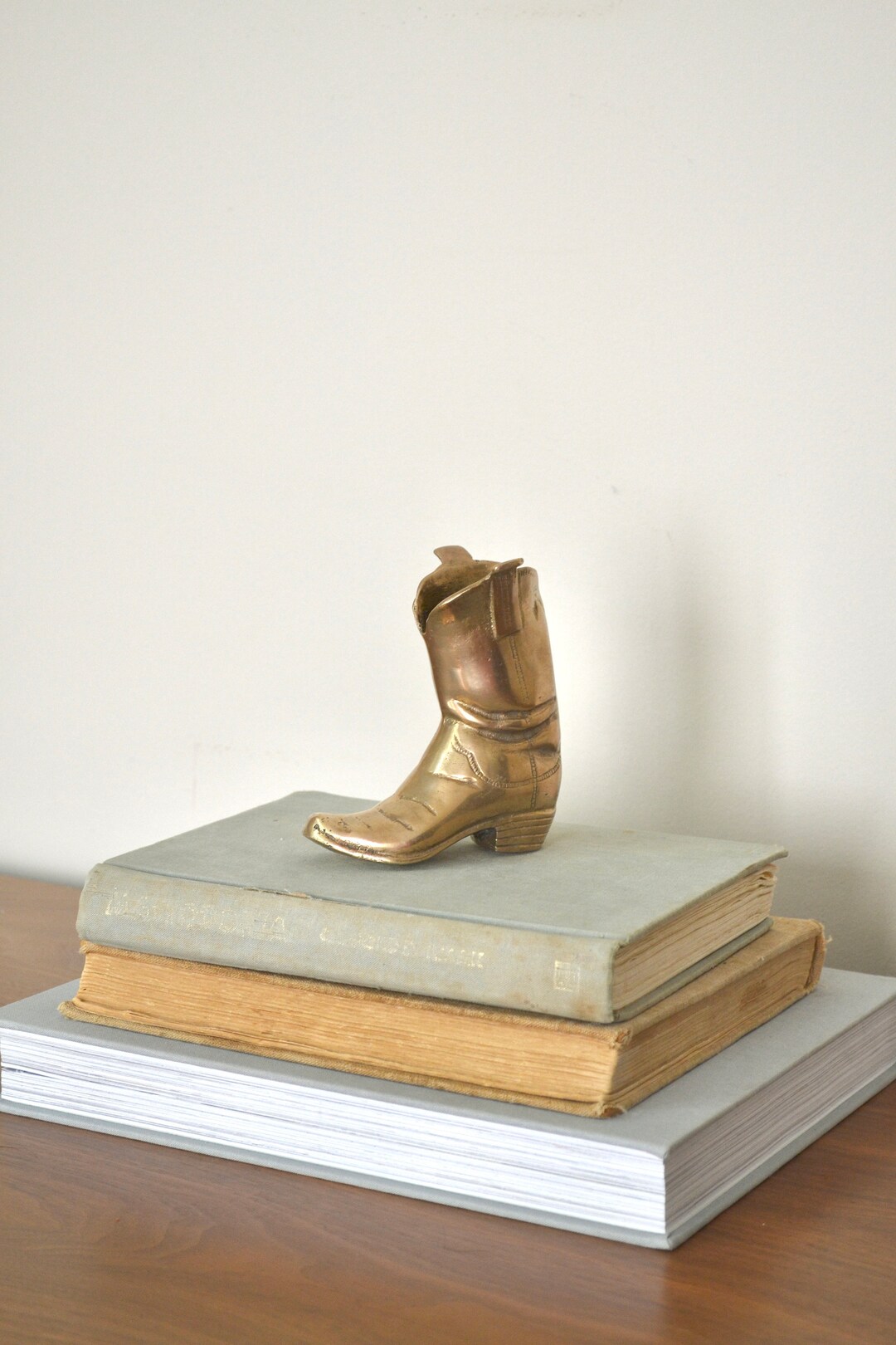 Small Vintage Brass Cowboy Boot / Brass Figurine / Western / Home Decor ...