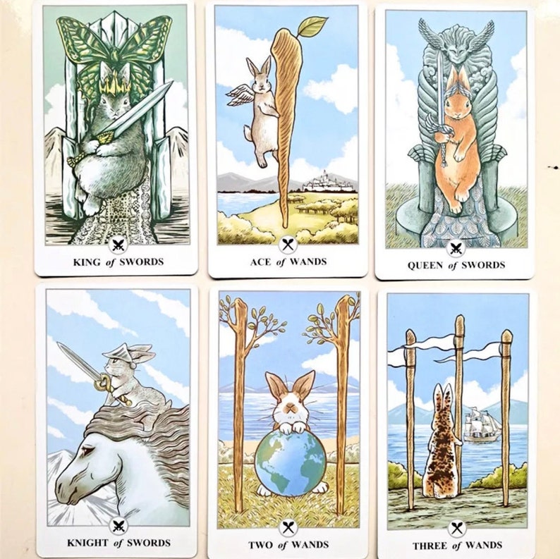 Lunalapin Tarot 78 Rabbit Tarot Deck Tarot Cards Tarot Card | Etsy UK