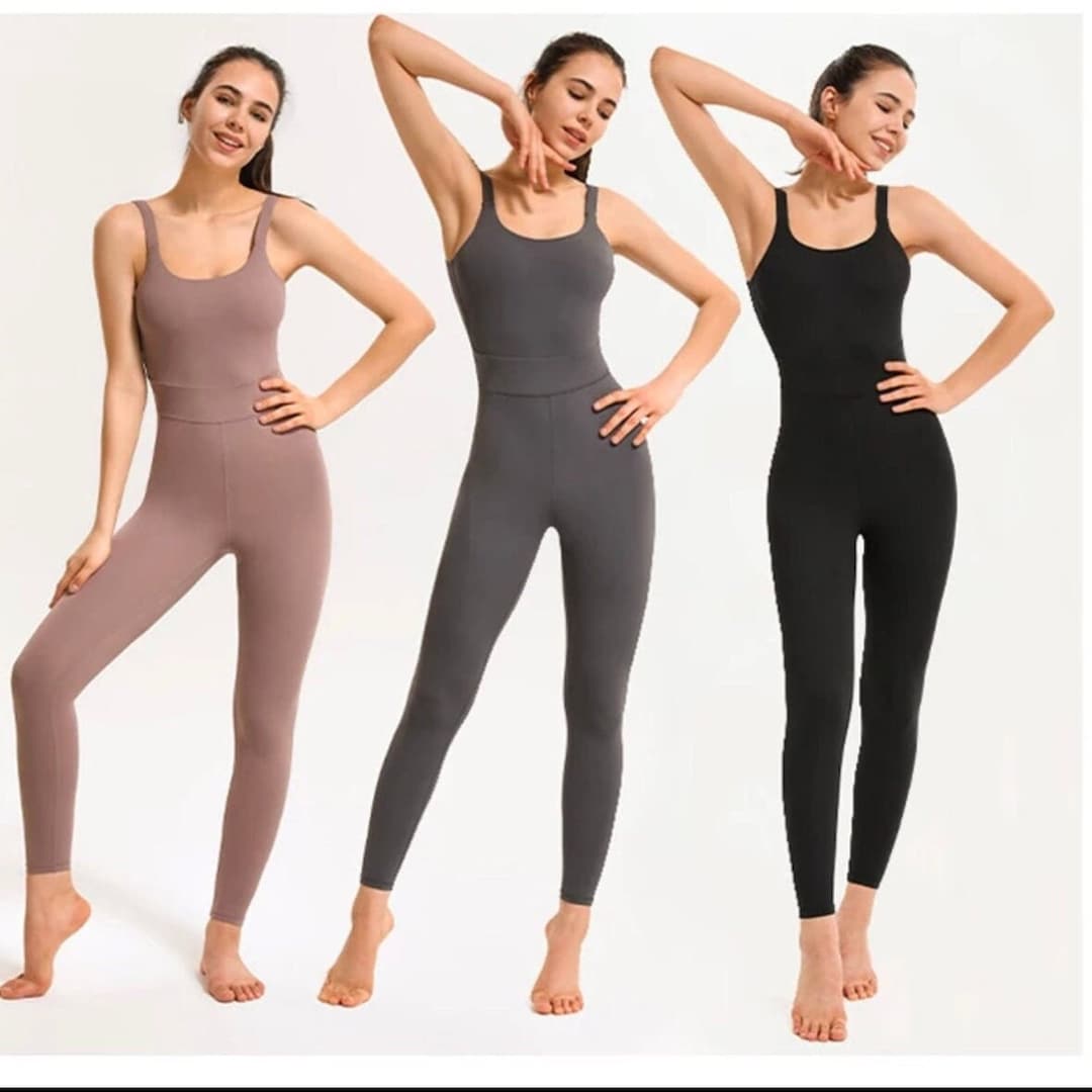 All in One Backless Spandex Suit Yoga Reformer Pilates Dance Suit ...