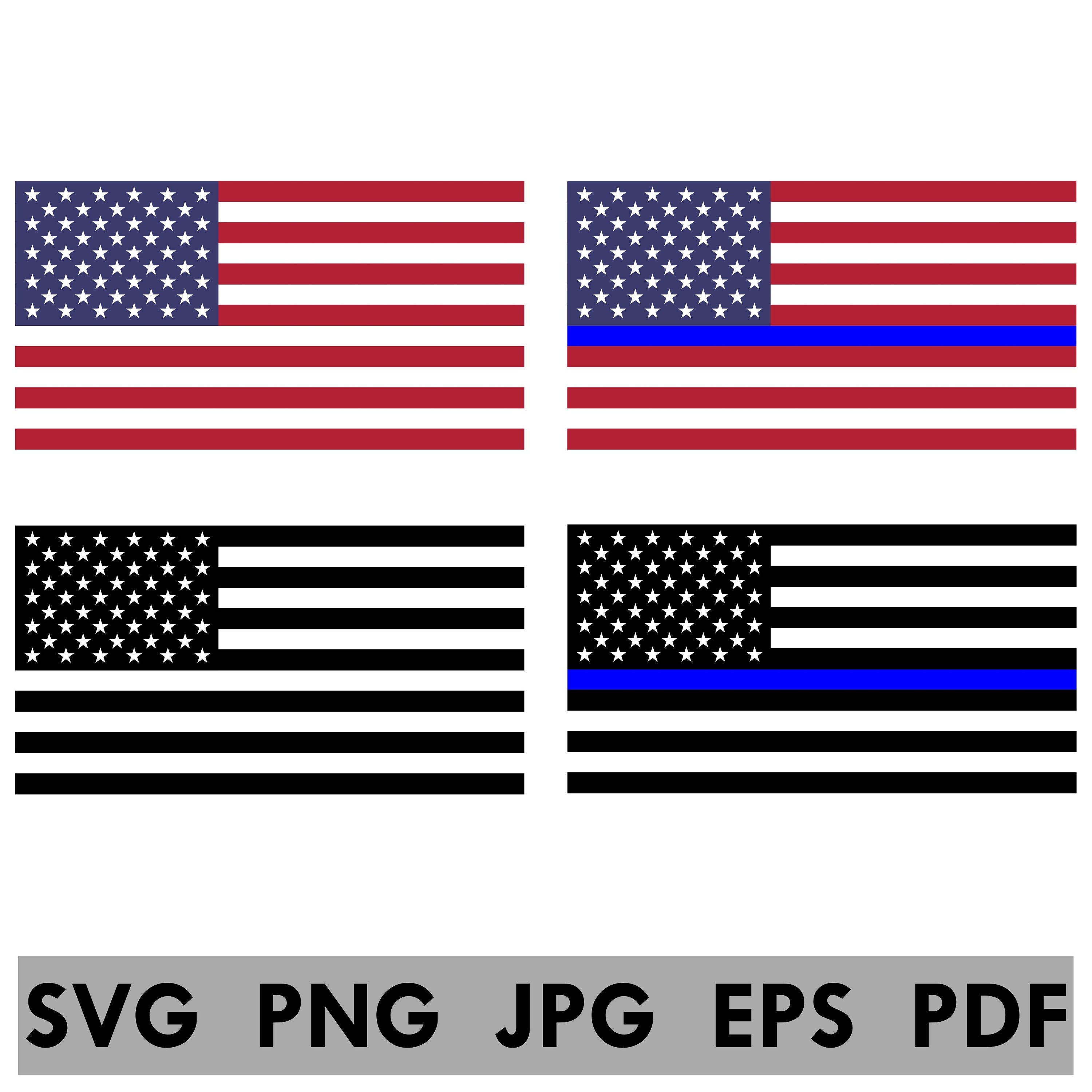 USA Flag Printable Vector Files 100% Scalable United States of American ...