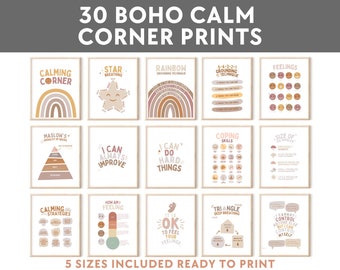 Calm Down Corner Kit. Printable Set for Kids Classroom Preschool ...