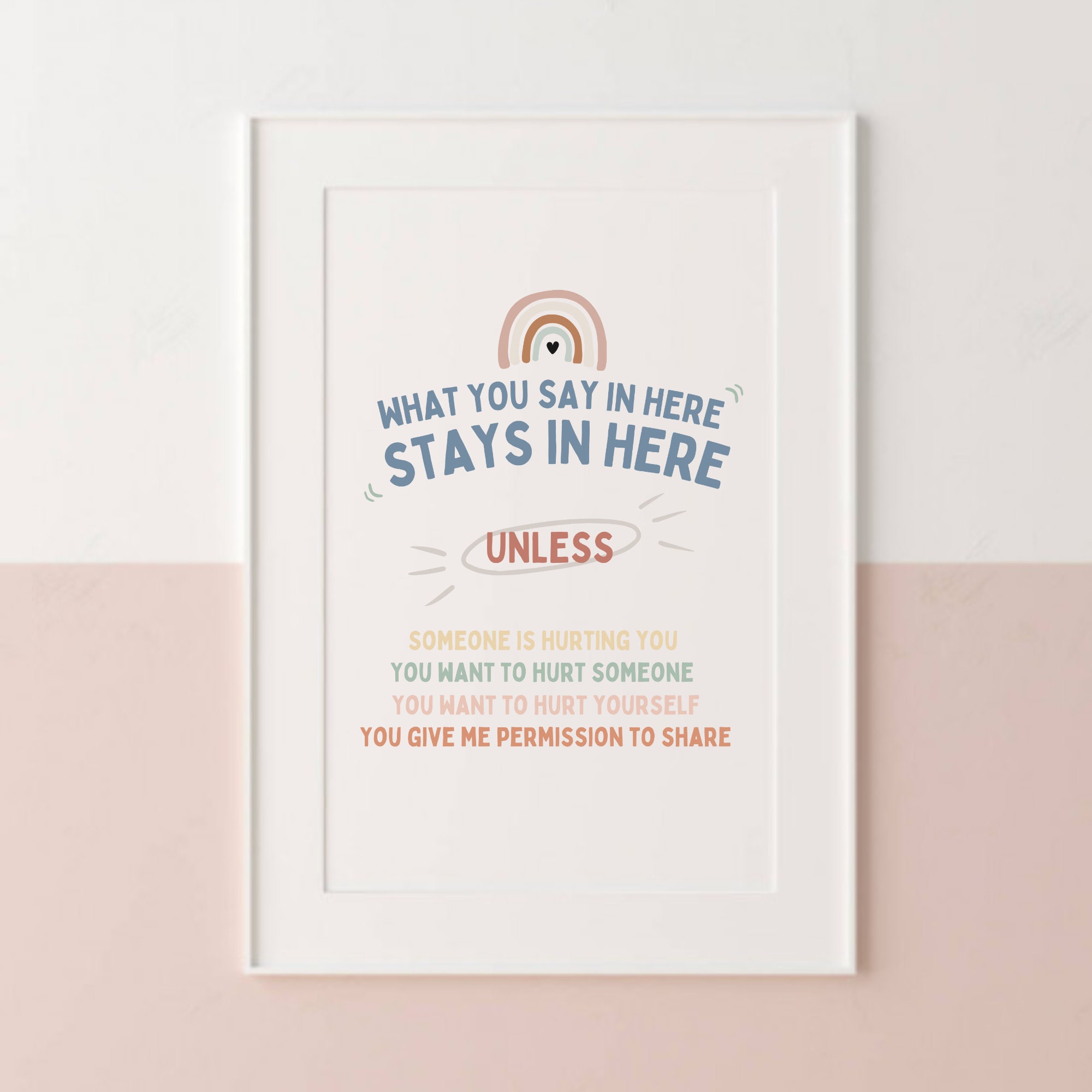 Confidentiality Counseling Office Decor Sign Social Work School ...