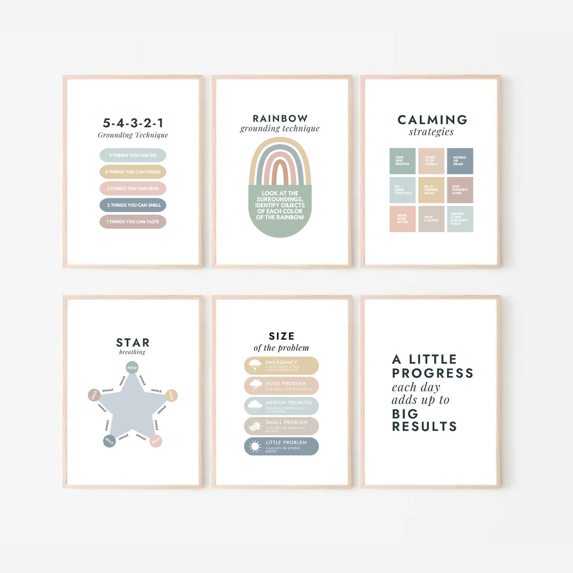 30 Calming Corner Wall Art Poster Calm Down Strategies Sign - Etsy