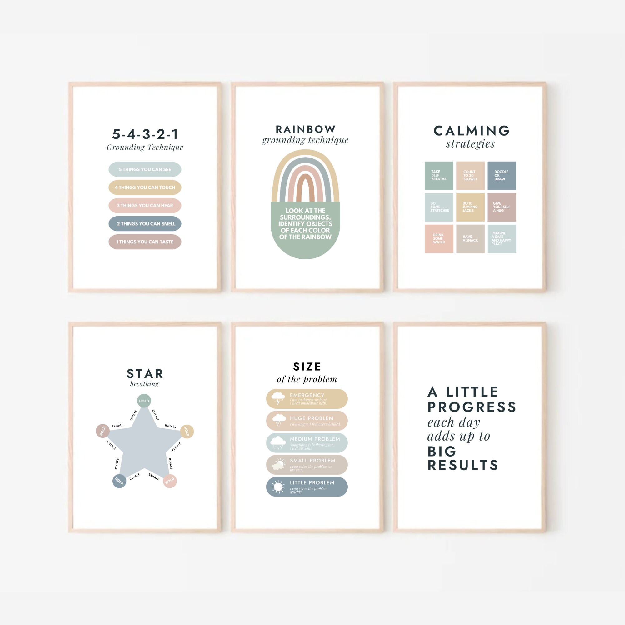 30 Calming Corner Wall Art Poster Calm Down Strategies Sign - Etsy