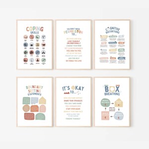 20 Therapist Office Decor Social Worker Posters Therapy Wall Art ...