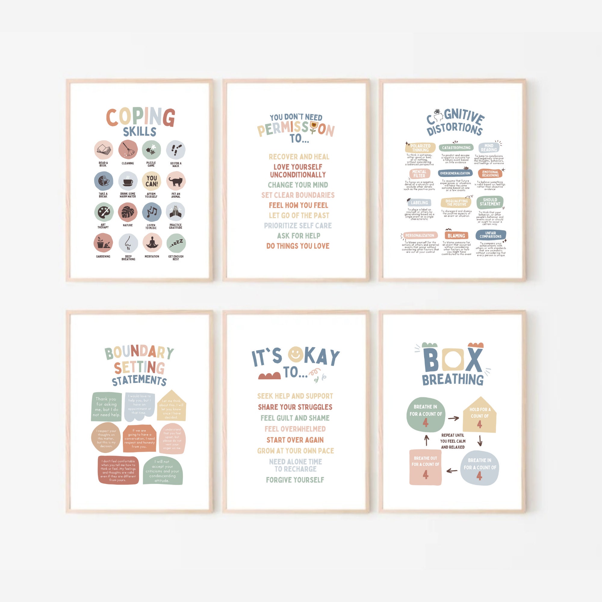 20 Therapist Office Decor Social Worker Posters Therapy Wall Art ...