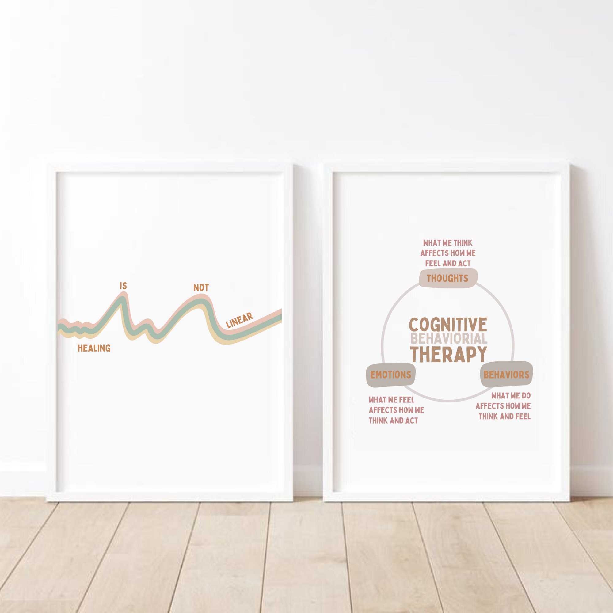 20 Boho Therapist Office Decor Social Worker Posters Therapy Art ...