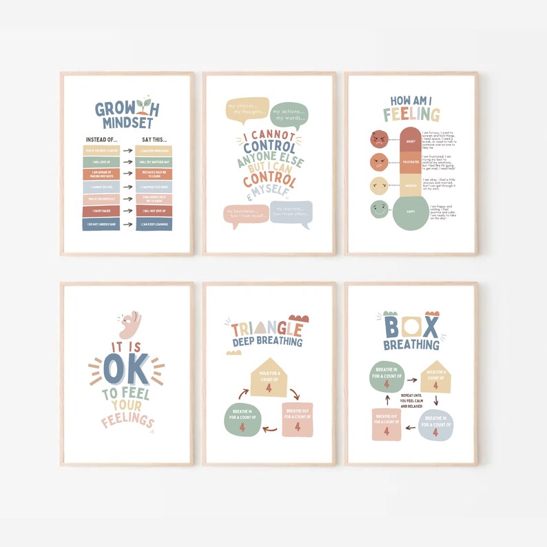 30 Calm Corner Bundle Posters Prints Calming Down Strategies Printable ...