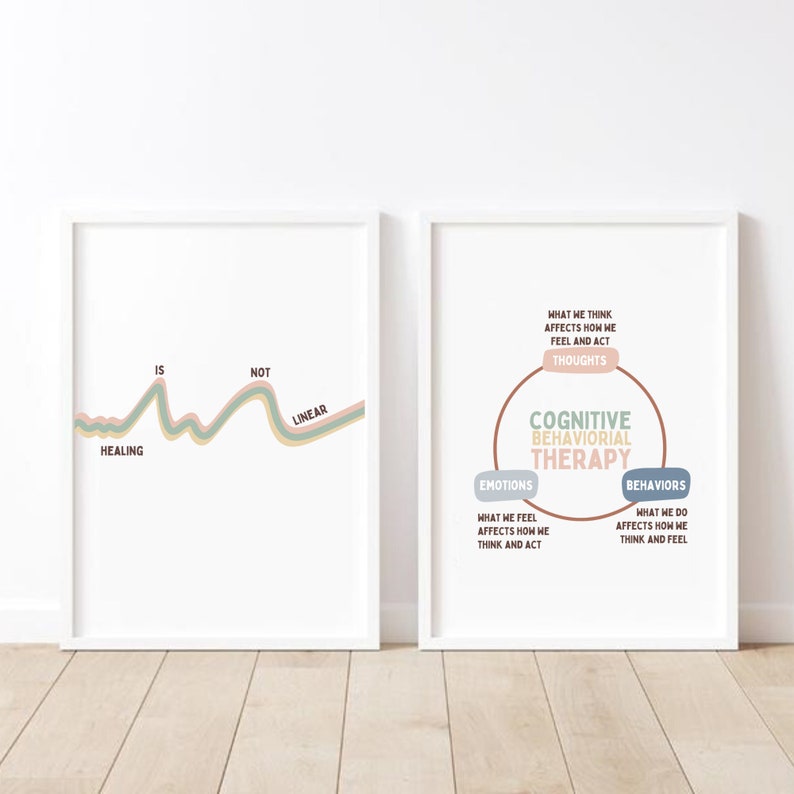 20 Therapist Office Decor Social Worker Posters Therapy Wall Art ...