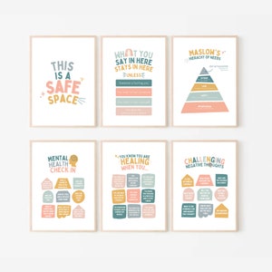 20 Therapist Office Decor Social Worker Posters Therapy Art Counselor ...