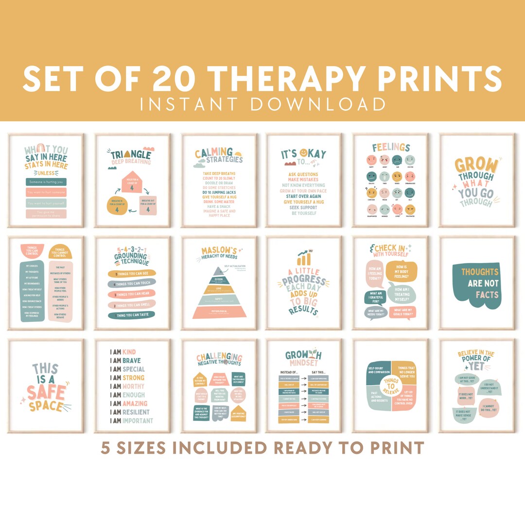 20 School Psychology Office Decor Poster Counselling Wall Art Print ...