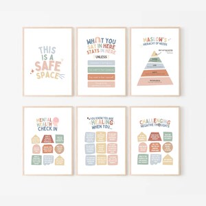 20 Therapist Office Decor Social Worker Posters Therapy Wall Art ...